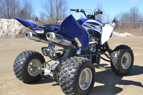 How To Install a Barker's Dual Exhaust on a 2015/2016 Yamaha Raptor 700 ...